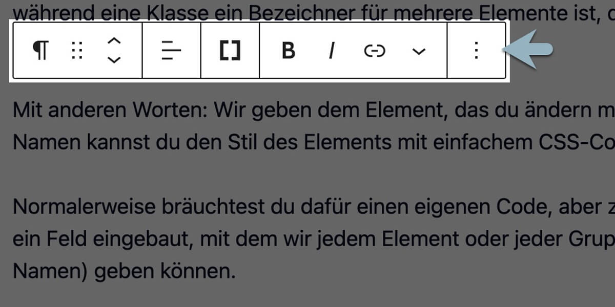 In WordPress Rahmen um Text legen - WPFellows